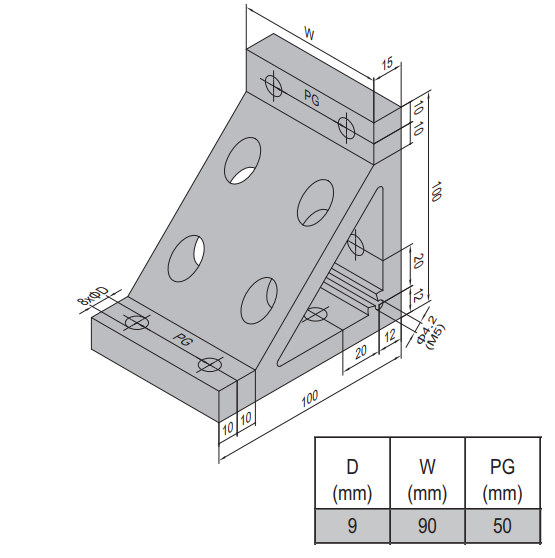 AP Bracket 100x100 PG50-100 - DIY Geek