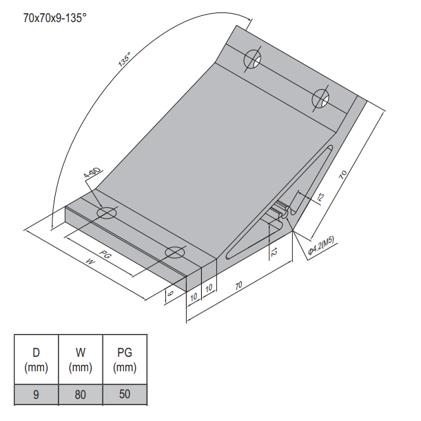 AP Bracket 70x70 PG50-100 - DIY Geek