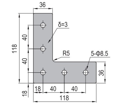 Joining Plate - L-Shape Set X - DIY Geek