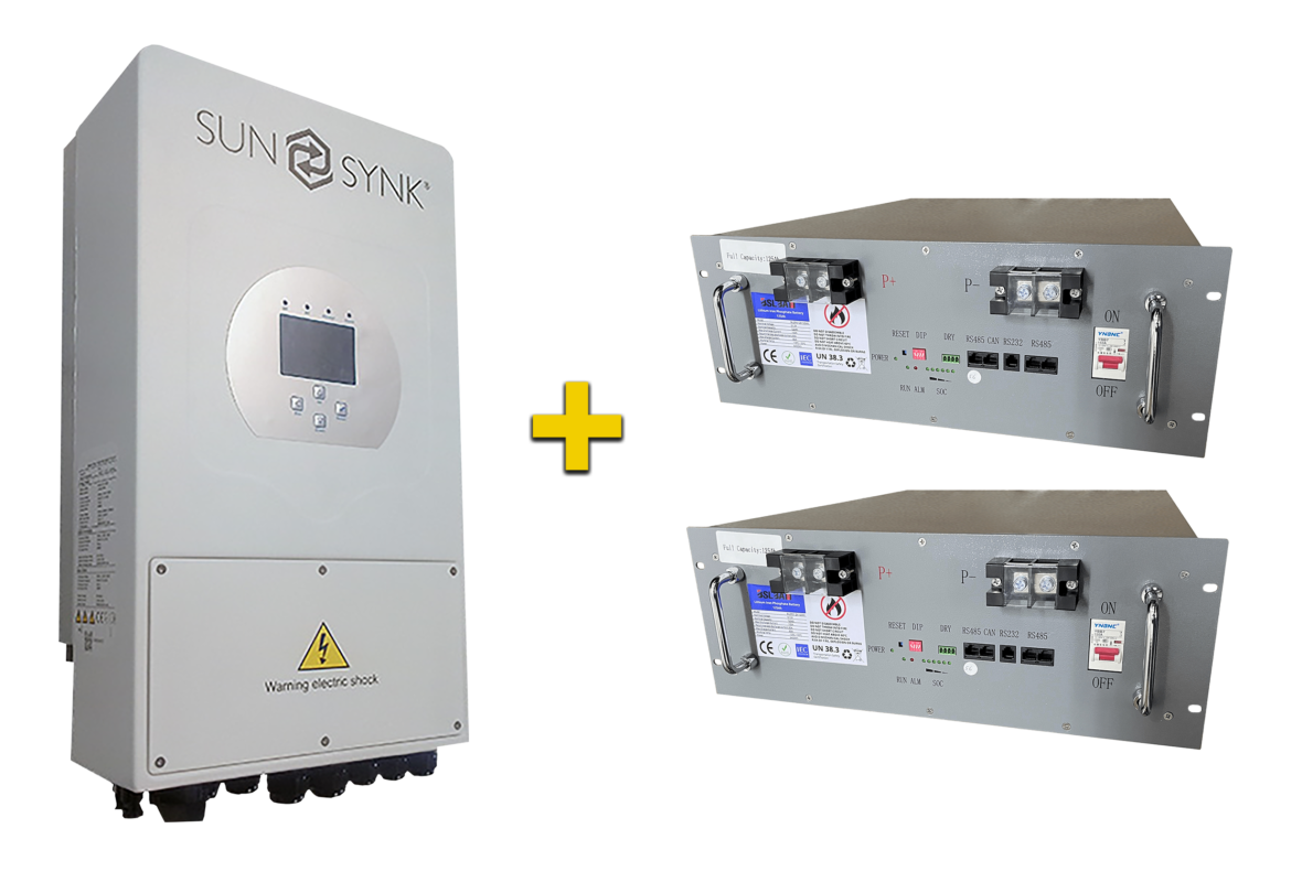 1 x Sunsynk 8kW and 2 x BSL 6.4kW Battery Promo - DIY Geek