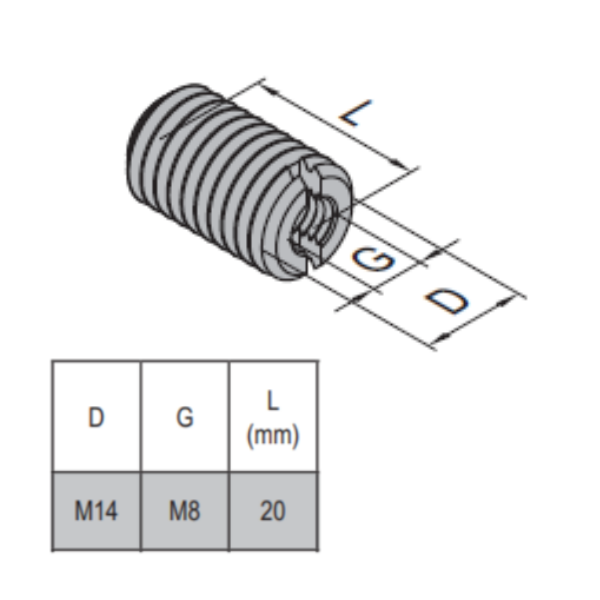 Hole Reducer Bolt M14/M8 - DIY Geek