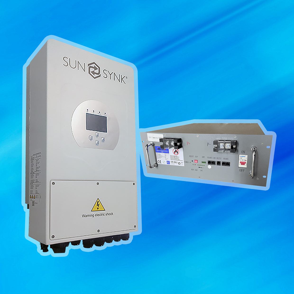 SunSynk Hybrid Inverter 5.5kW + BSL Battery 51.2V - 135Ah (7kWh) - DIY Geek