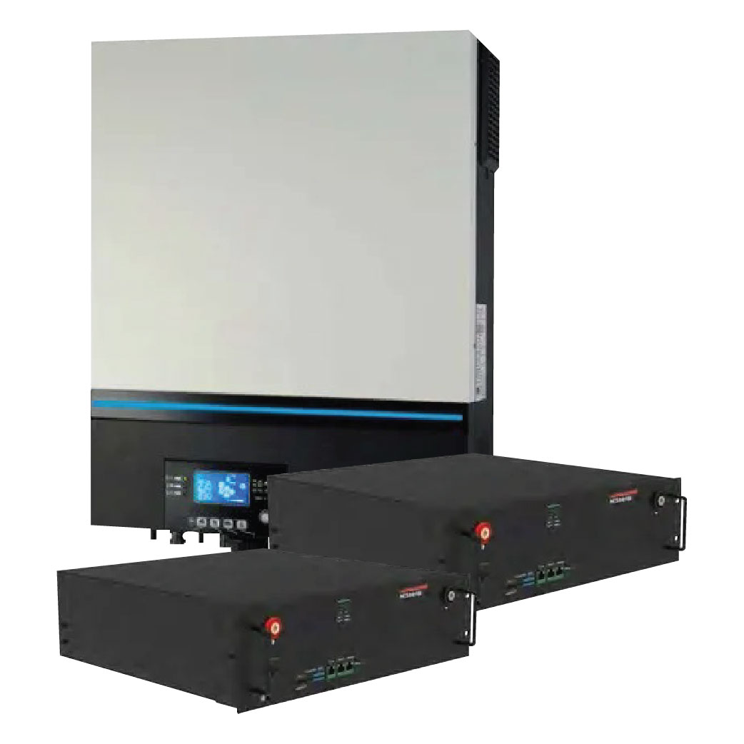 Axpert Max 11Kw 1 Phase with 2 x Narada 100AH Energy Battery 4.8KW 48V ...