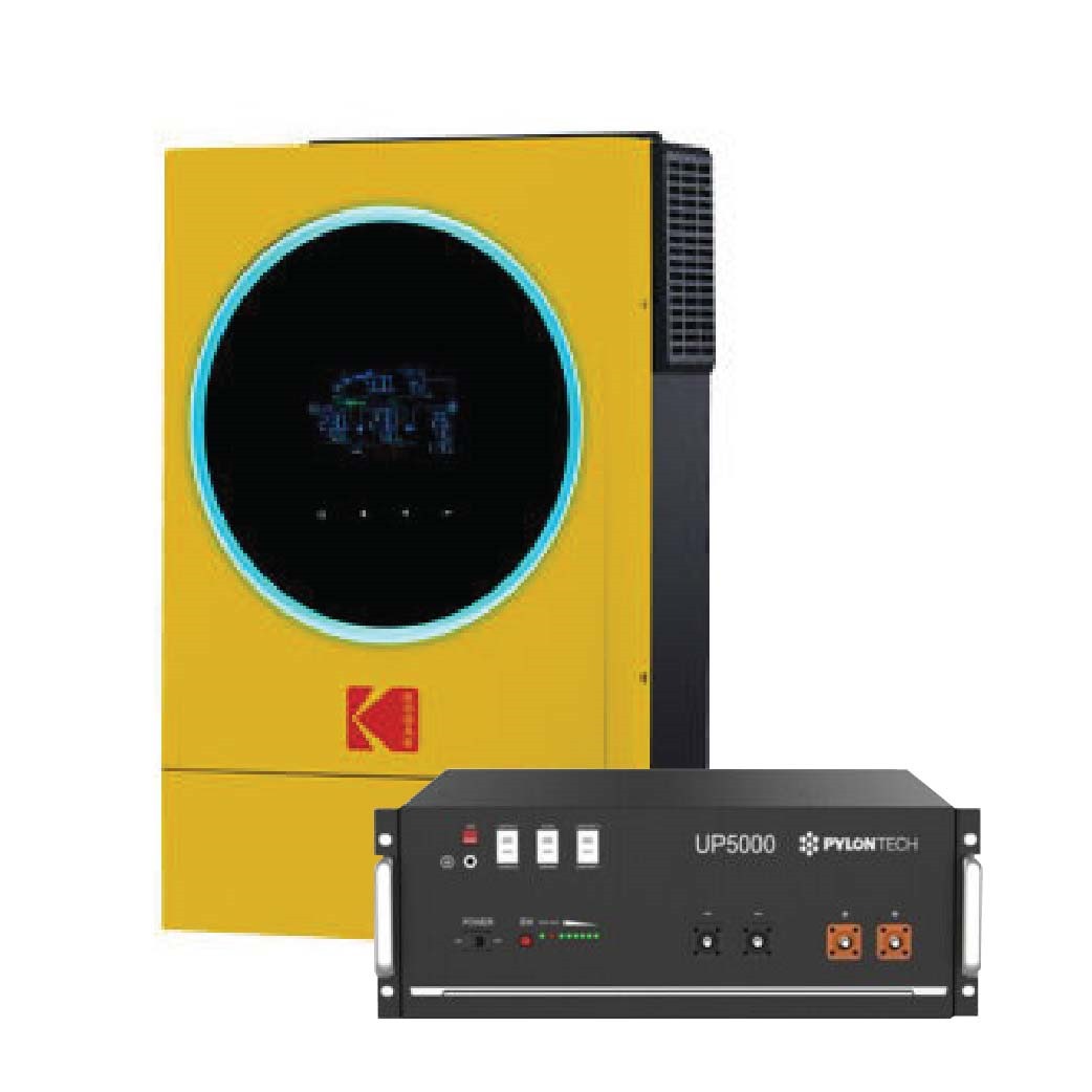 KODAK Solar 6.2kW Inverter with Pylontech UP5000 4.8kWh Off-Grid System ...